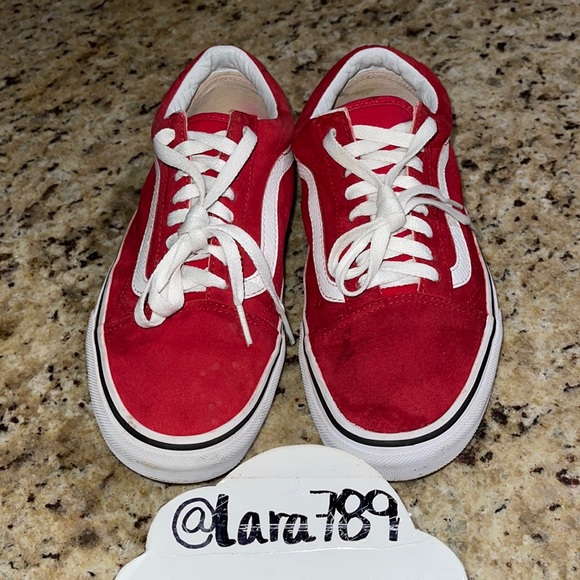 Vans | Shoes | Red Suede Old Skool Vans | Poshmark
